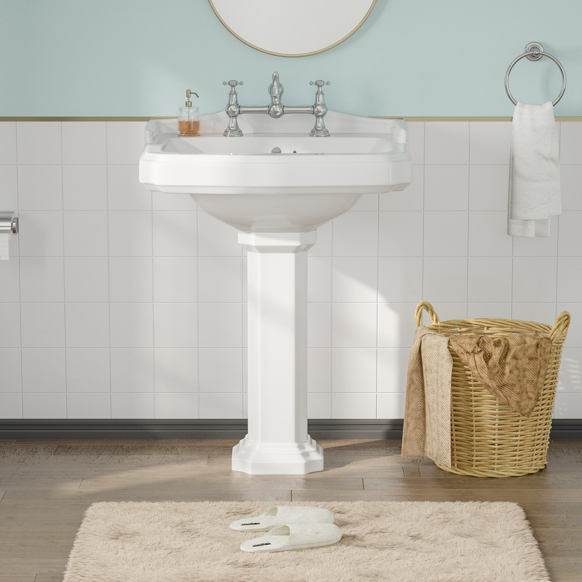 DeerValley Dynasty DV-1P522 26 3/4" White Vitreous China Rectangular ...