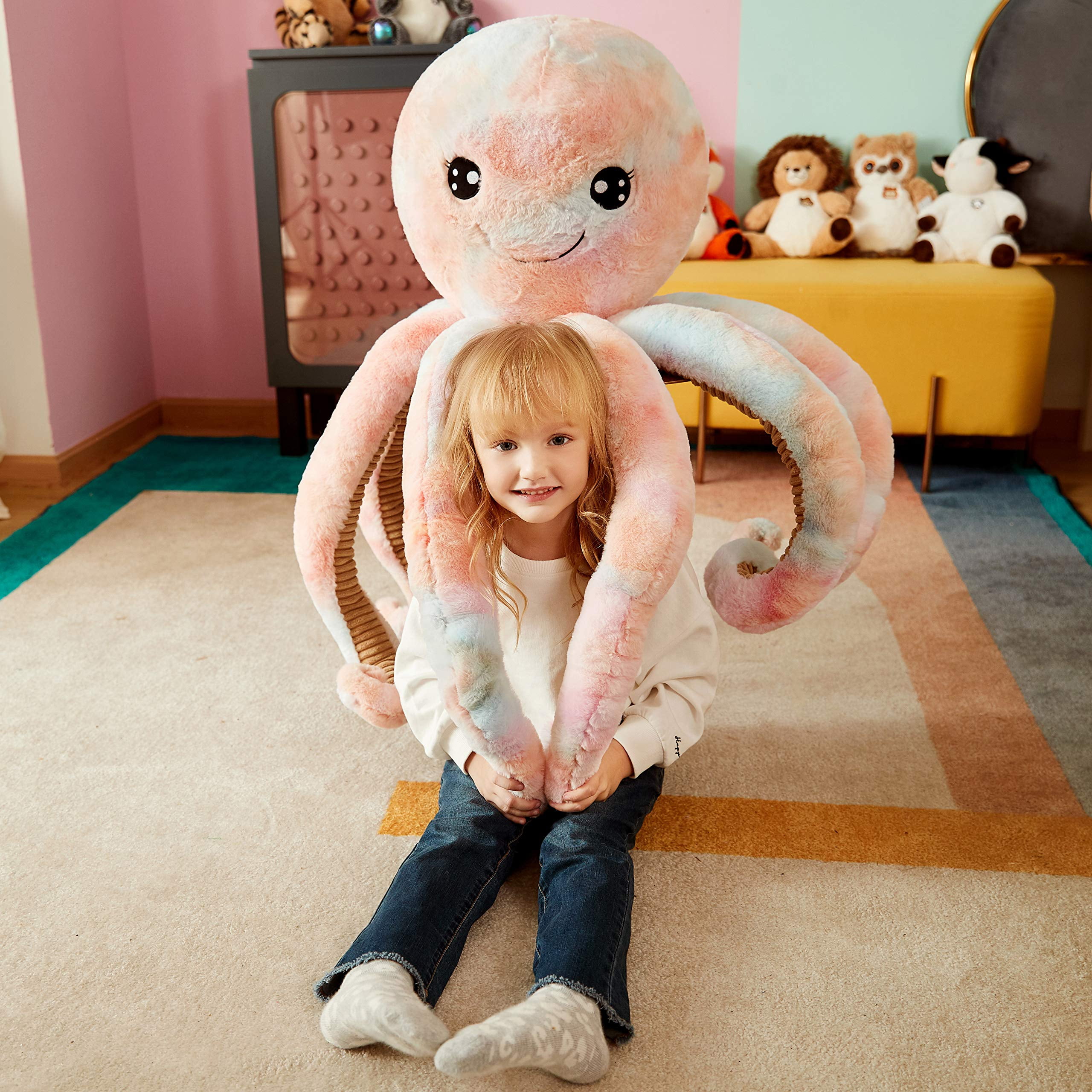 Buy Giant Octopus Stuffed Animal Jumbo Octopus Plush Toy - Soft Toy ...