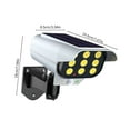 Kosheko Solar Powered Fake Security Camera Led Bright Lights Outdoor