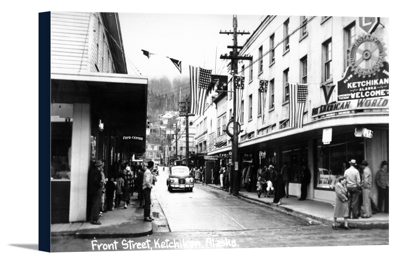 Ketchikan, Alaska - View of Front Street Photograph (18x11 Gallery ...