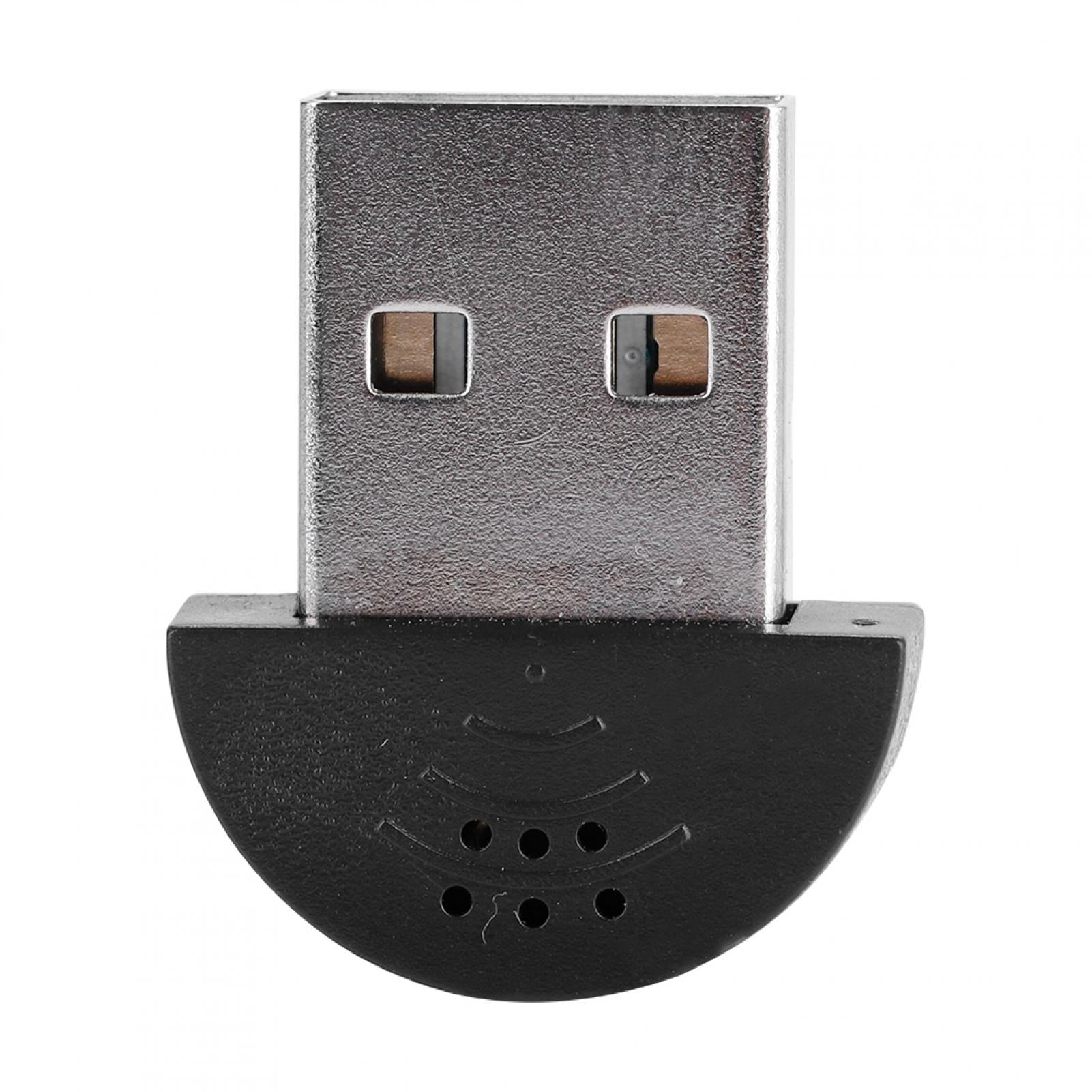 Super Mini USB 2.0 Microphone Mic, 360 Omnidirectional Black White ...