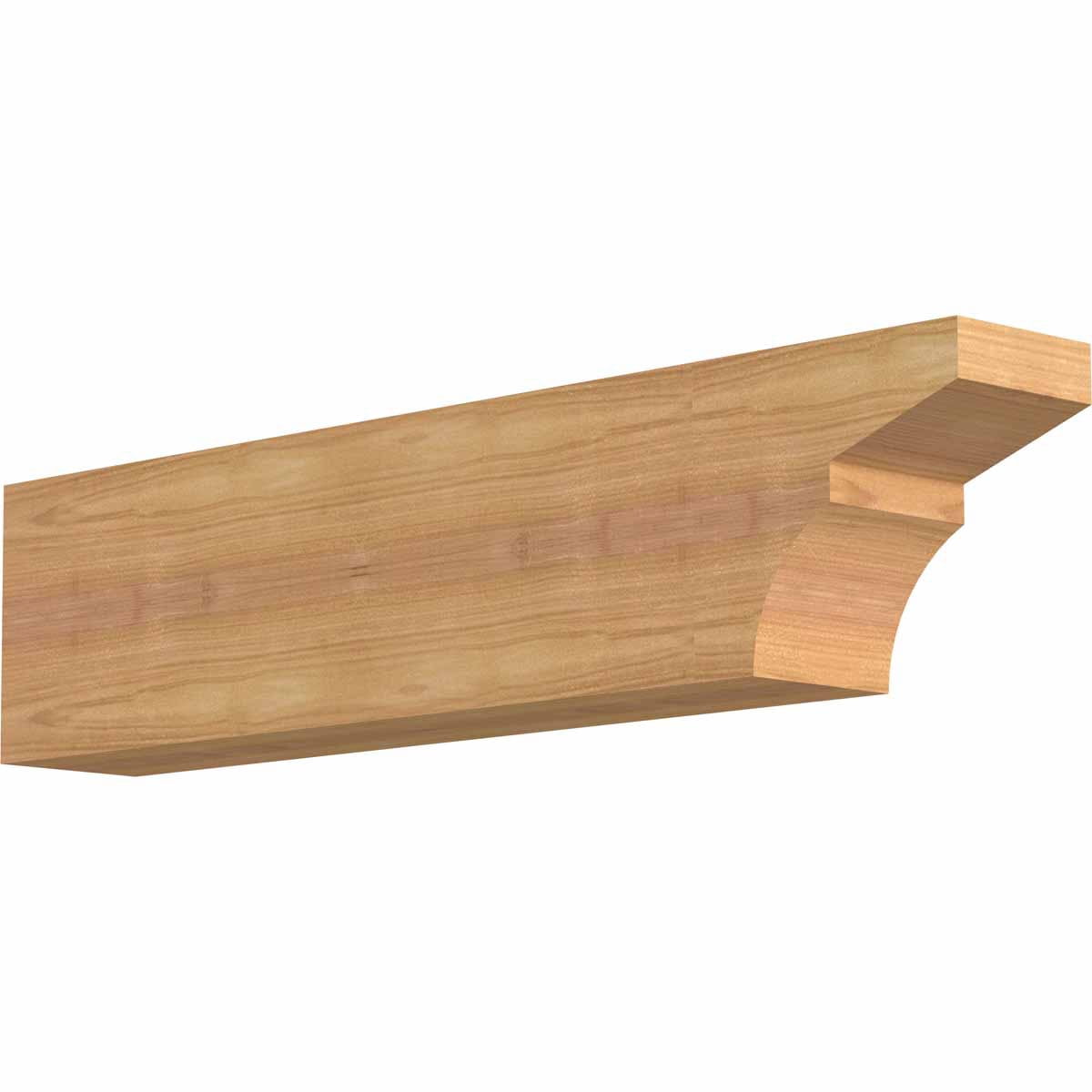 3 1/2"W x 6"H x 24"L Monterey Smooth Rafter Tail, Western Red Cedar ...