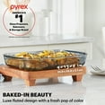 Pyrex Sculpted Tinted Rectangle 9x13 Glass Baking Dish, Smoke - Walmart.com