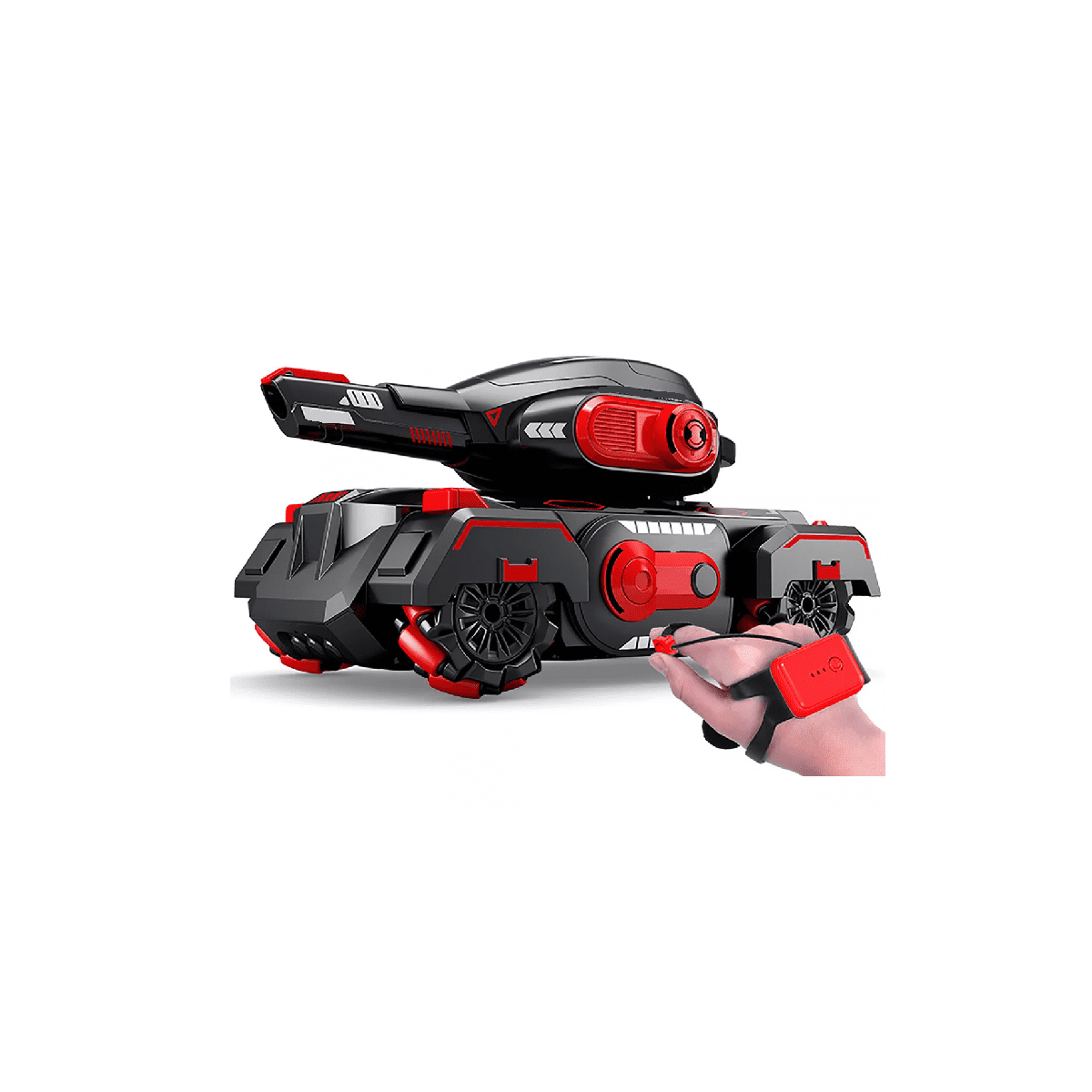 Tanque A Control Remoto Que Lanza Balas De Cañón NEGRO ROJO | Walmart ...
