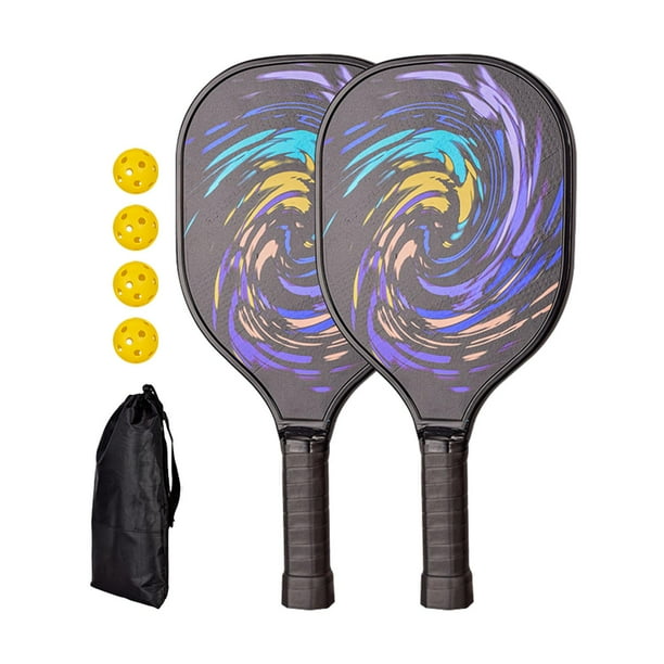 Pickleball Racket Set Pickleball Rackets with 2 Rackets 4 Pickleballs ...