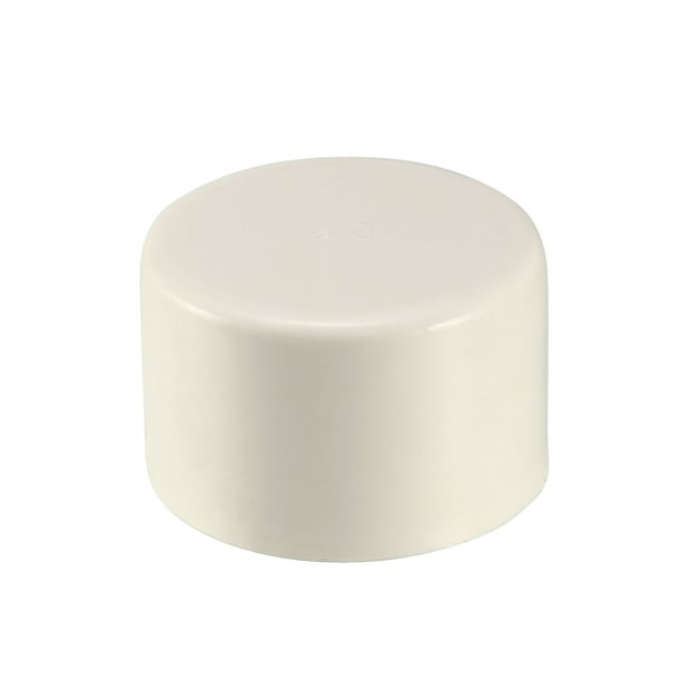 40mm PVC Pipe Cap Fitting, Slip End Caps DWV(Drain Waste Vent) White 4 ...