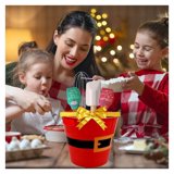 Werqueid, Plastic Buckets with Handles, Santa Belt, 4 Pack, Multi ...