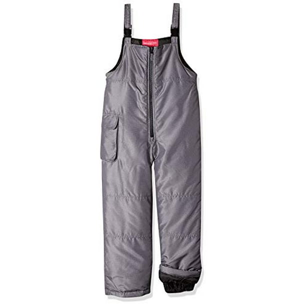 LONDON FOG Girls Big Classic Snow Bib Ski Snowsuit, Grey Solid, 14/16 ...