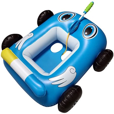 Kids Inflatable Cartoon Car Swimming Ring Pool Float Seat Raft Swimming ...