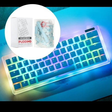 destyer PBT Pudding Keycaps 108 KeysDoubleshot Keycap Set for Key Set ...