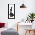 Stupell Industries Brocade Black Evening Gown Black Framed Giclee Art ...