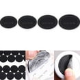 4Pcs Round Black Rubber Coaster Pad Self Adhesive Cup Bottom Stickers ...