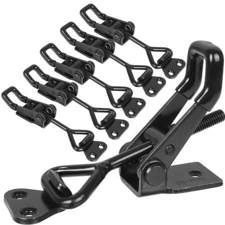 Black Toggle Latch Clips, 6 Heavy Duty Adjustable Toggle Clips Smoker ...