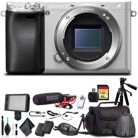 Sony Alpha a6300 Mirrorless Camera Silver ILCE-6300/S With Soft Bag ...