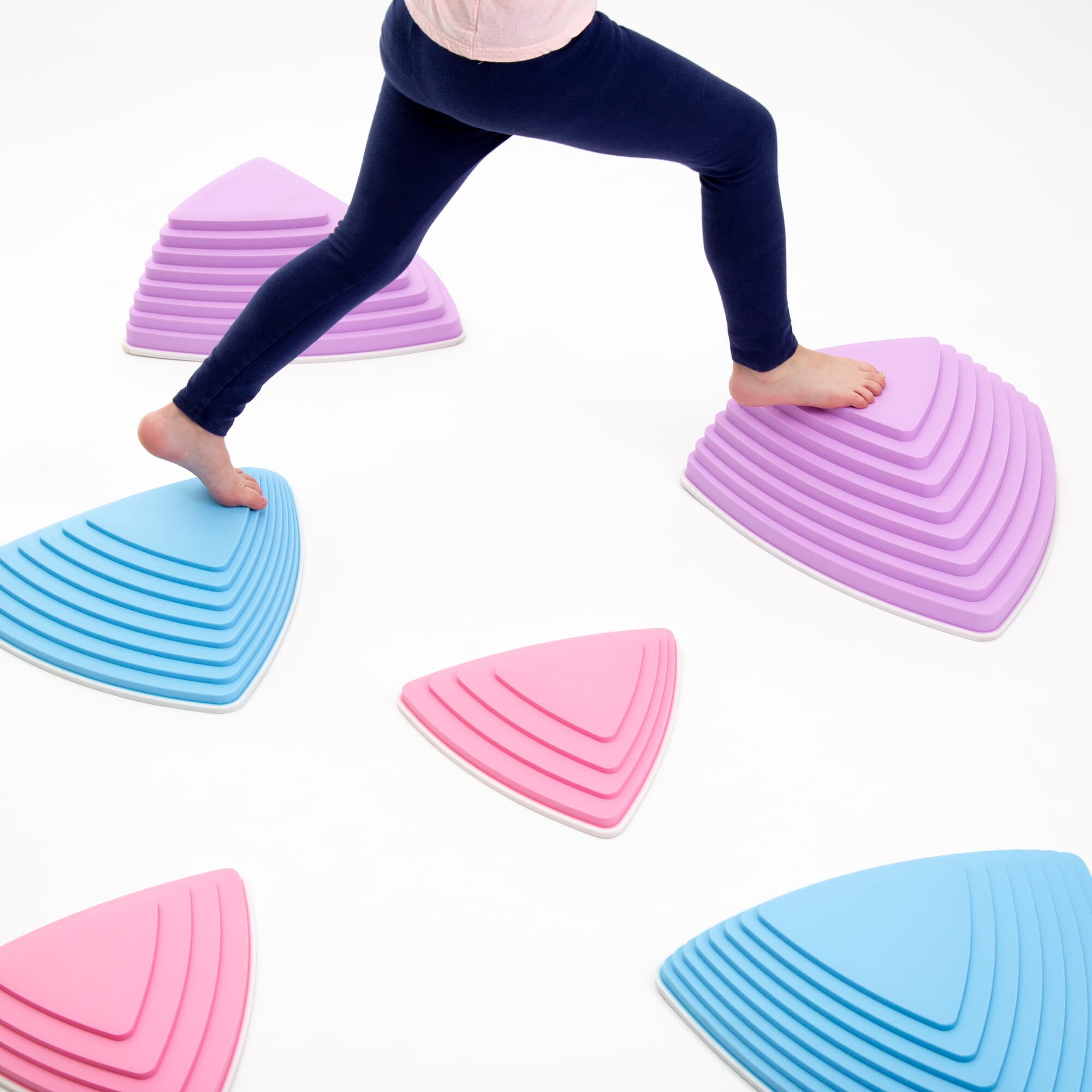 JumpOff Jo Rocksteady Balance Stepping Stones for Kids, Set of 6 ...