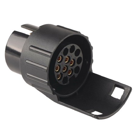 13 Pin Trailer Truck Waterproof Electric Towing Bar Plug Adaptor Socket ...