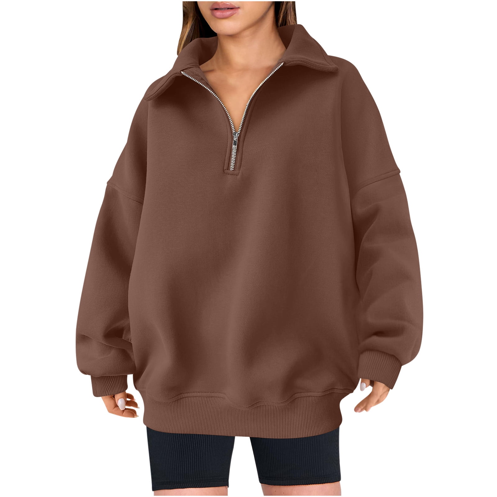 Click here for Erwazi Half Zip Sweatshirt Women Oversized Fall Ja... prices