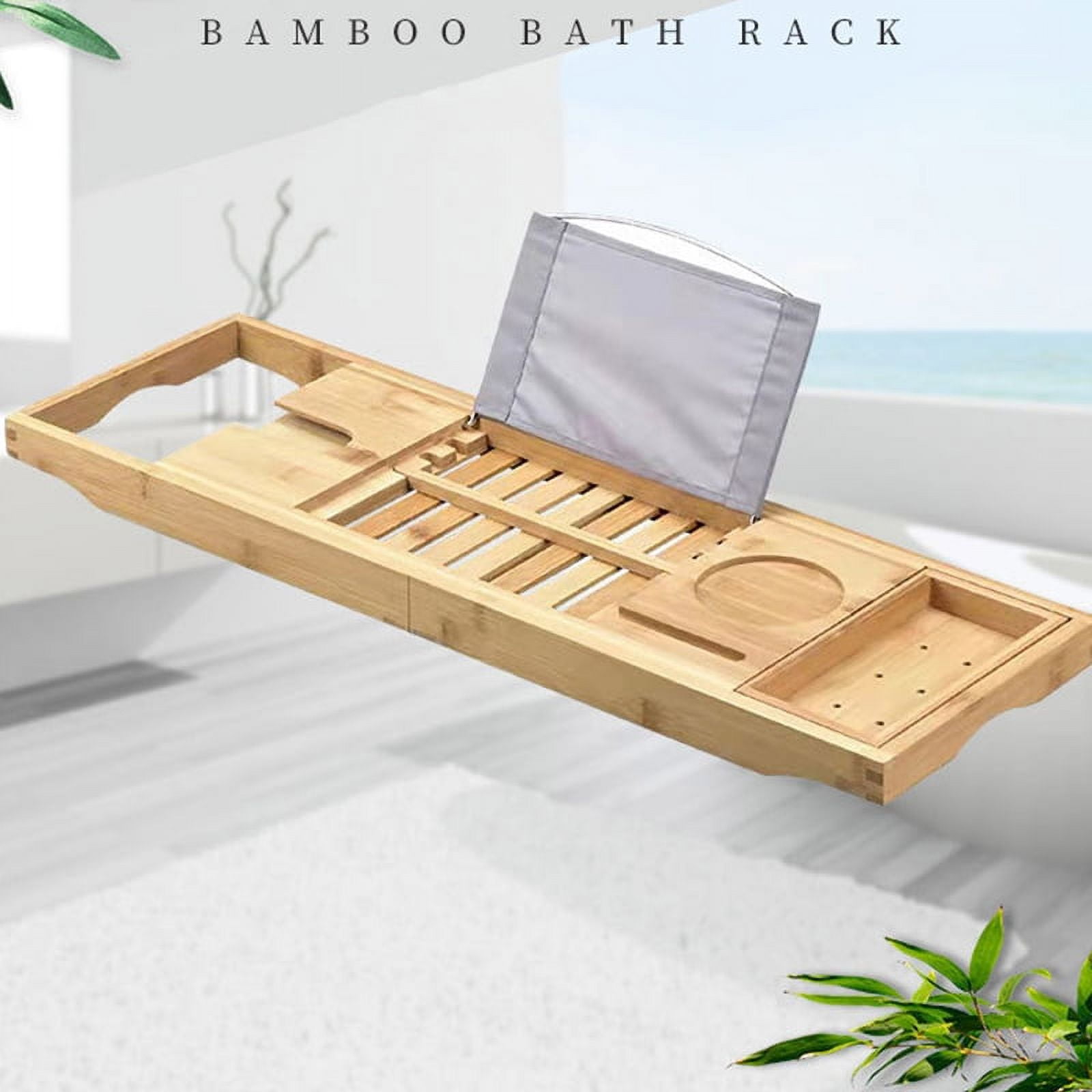 Click here for Estink Bamboo Bathtub Rack Bamboo Bathtub Tray Bam... prices