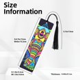 Boho Elephant Floral Psychedelic Aluminum Metal Bookmark with Tassel ...