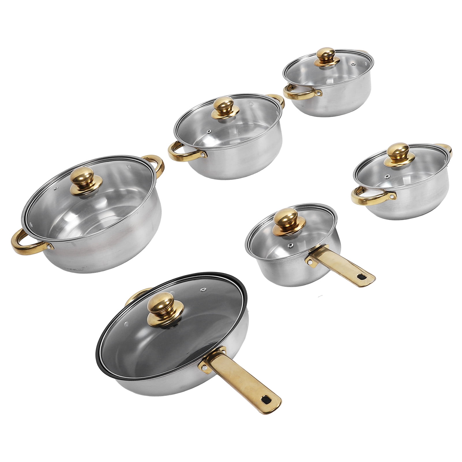 Click here for Crtynell Cookware Set Stainless Steel  Full Set Of... prices