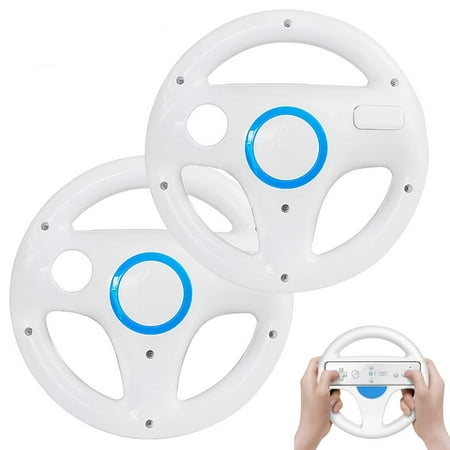 Steering Wheel for Wii Controller, 2 Pack Mario Kart Racing Wheels for ...