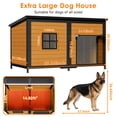 HomeSheek 59" Extra Large Outdoor Dog House, Weatherproof Roof & Chew ...