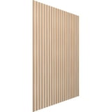 Ekena Millwork 94"H x 3/8"T Adjustable Wood Slat Wall Panel Kit w/ 2"W ...