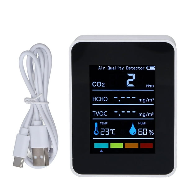 C Monitor,White Infrared CO2 Detector Temperature Air Quality Meter Air ...
