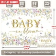 Baby in Bloom Floral Backdrop, Wildflower Butterfly Glitter Photography ...