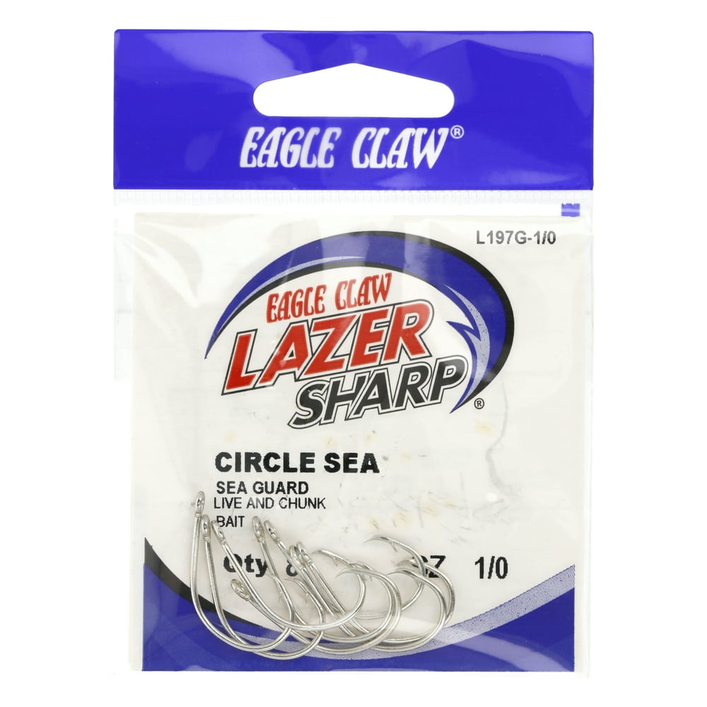 Lazer Sharp L197GH-1/0 Lazer Circle Offset Hook, Size 1/0 - Walmart.com ...