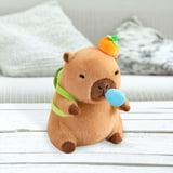 Kokiya Capybara Plush Toy, Capybara Stuffed Animal with Removable Snot ...