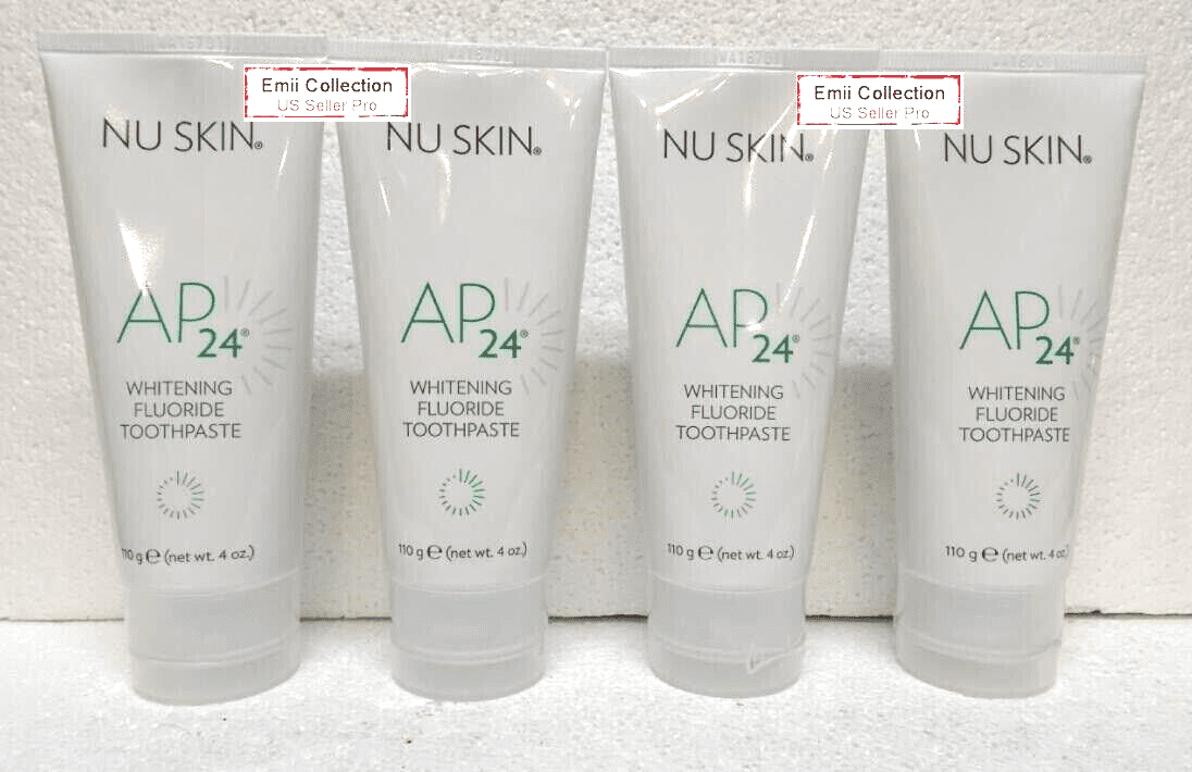 Nu Skin Nuskin AP 24 Whitening Fluoride Toothpaste 4oz 110g (4 Tubes ...
