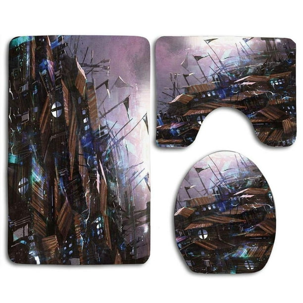 JSDART Fantasy Futuristic Fiction Old Wooden Castle Circular Windows ...