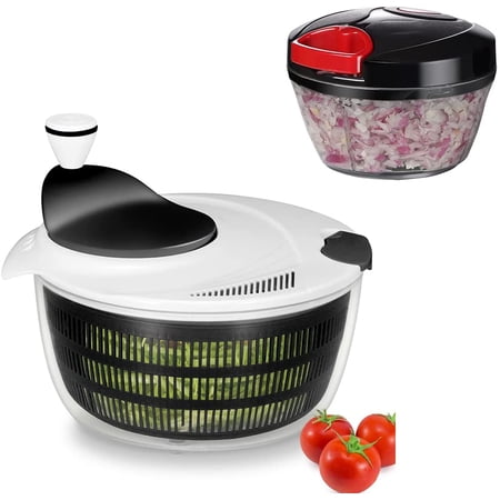 Salad Spinner Lettuce Dryer and Vegetable Chopper, Manual food ...