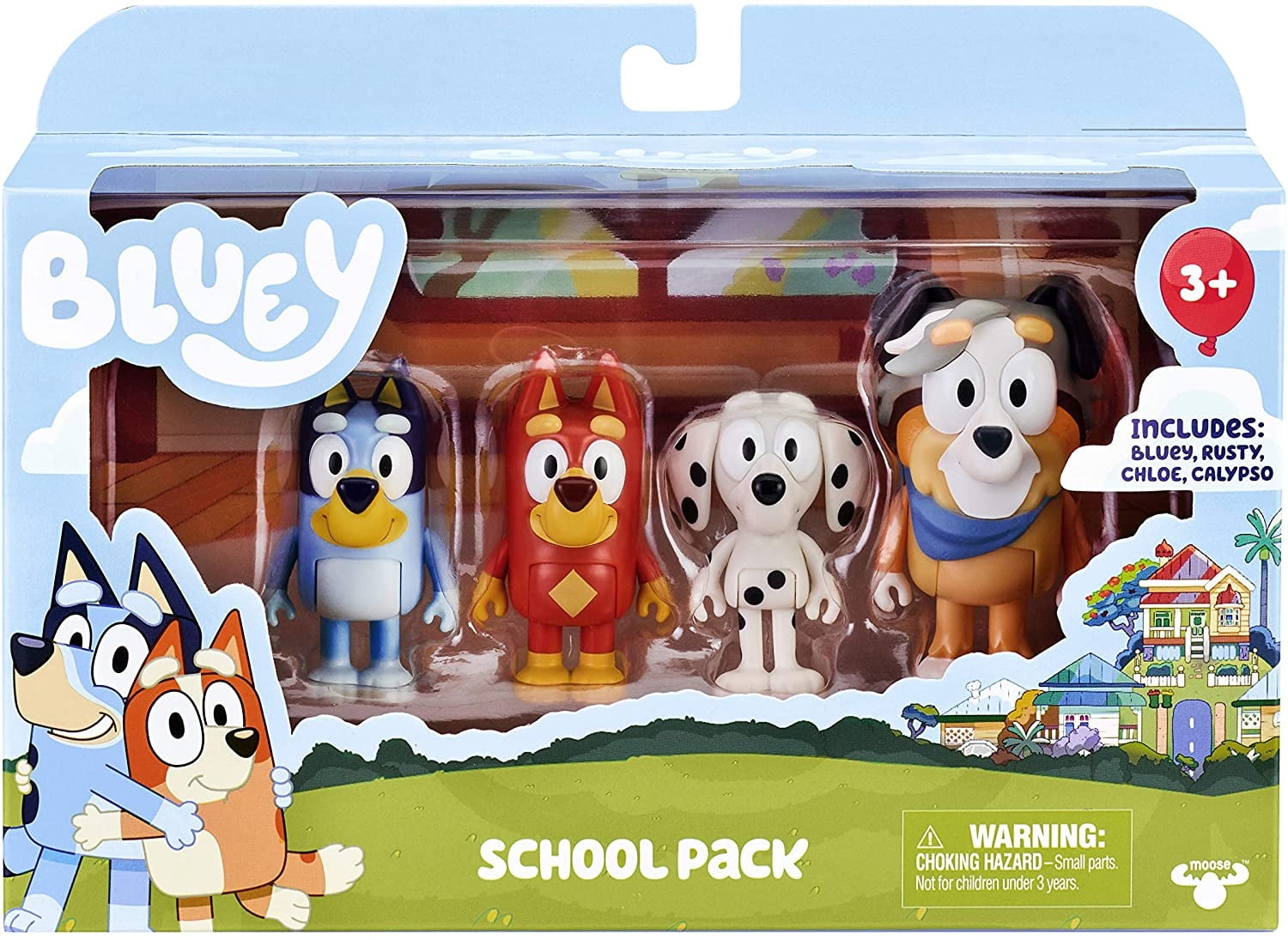 Bluey and Friends 4 Pack de 2.5-3'' Figuras Poseables Bluey | Bodega ...