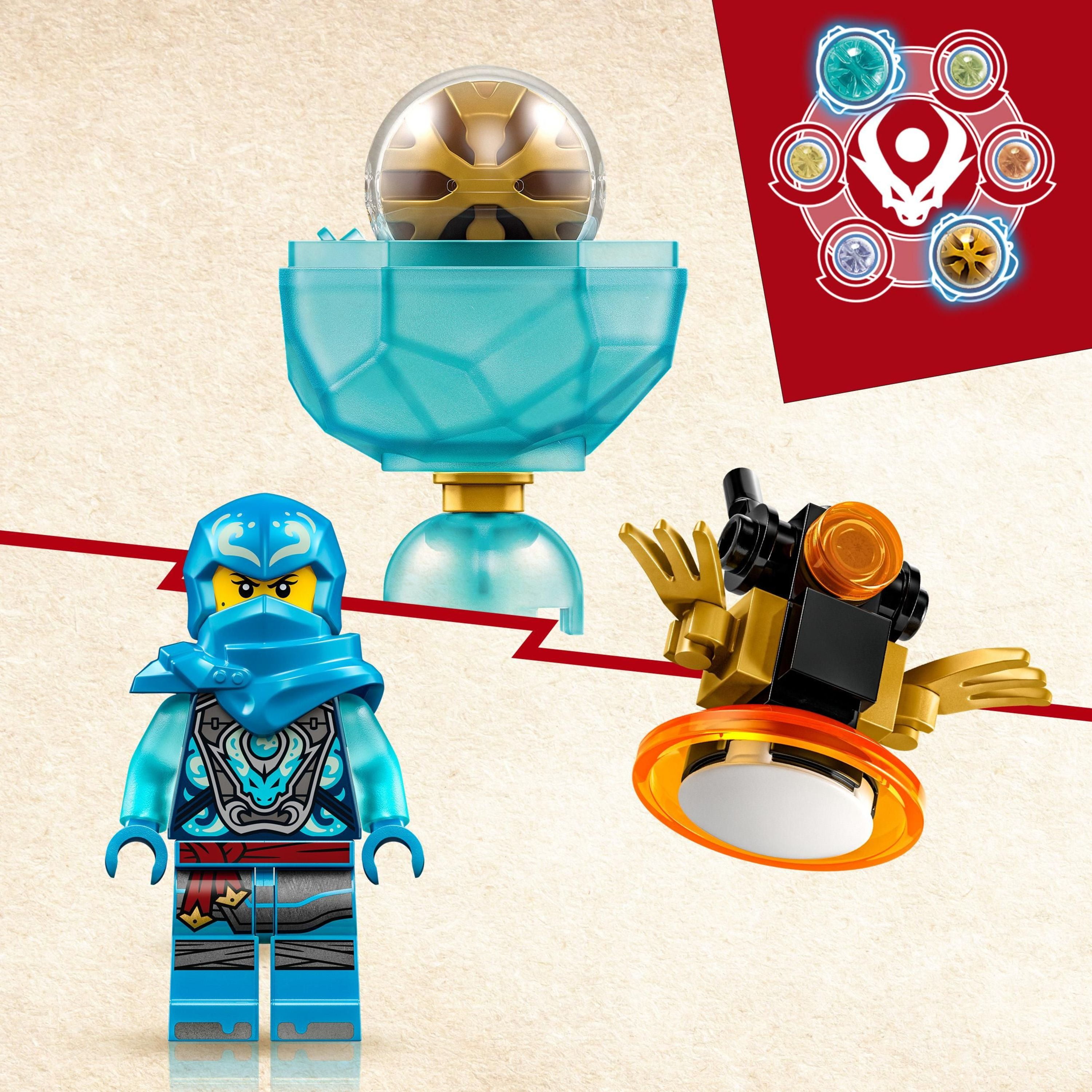 LEGO NINJAGO Nya’s Dragon Power Spinjitzu Drift 71778 Creative Blue ...