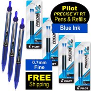 Pilot Precise V7 RT, Refillable Rolling Ball Pens, Fine Point, Black ...
