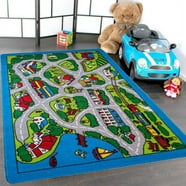 Delta Children Kids Large Road Map Activity Rug, 54-inch L x 39-inch W ...