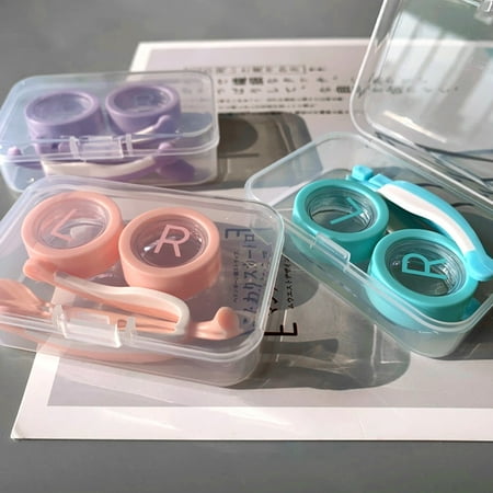 Contact Lens Carrying Case Left Right Gifts for Women Girls Eyes Lenses ...