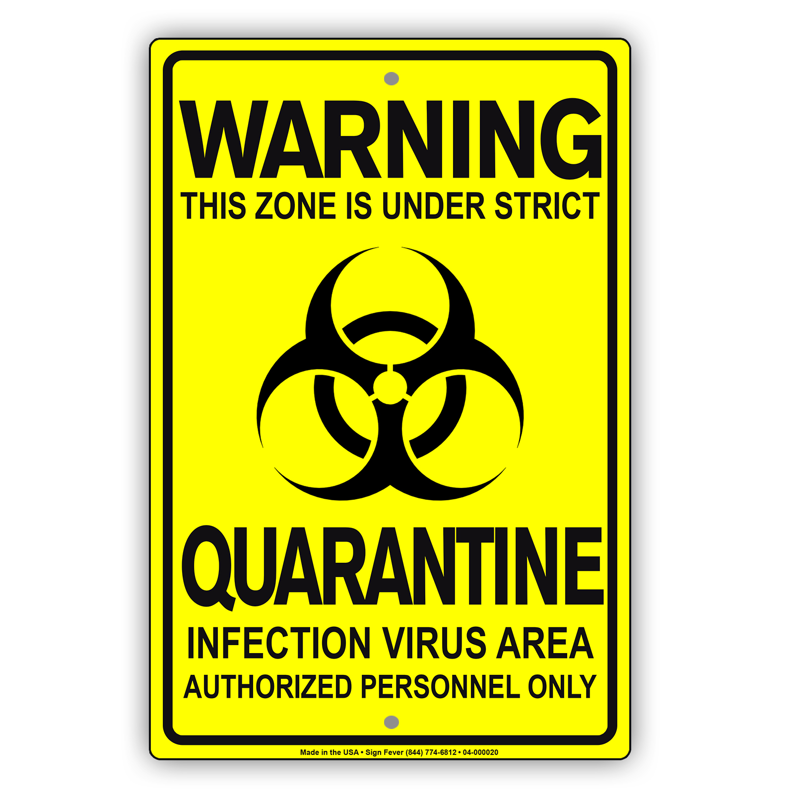 Details about This Zone Is Under Strict Quarantine Infection Disease ...