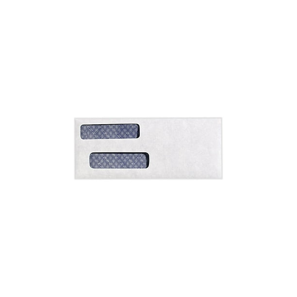 Check Double Window Envelopes (3 5/8" x 8 3/4") - 24lb. Bright White ...