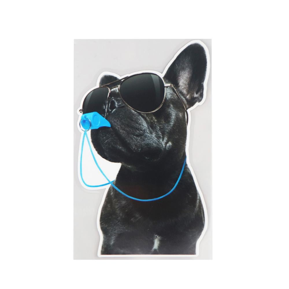 5Pcs Dog Window Clings for Car Waterproof Dog with Sunglasses Stickers ...