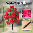 1Pc Artificial Begonia Stake Begonia Ground Plug Plastic For Garden ...