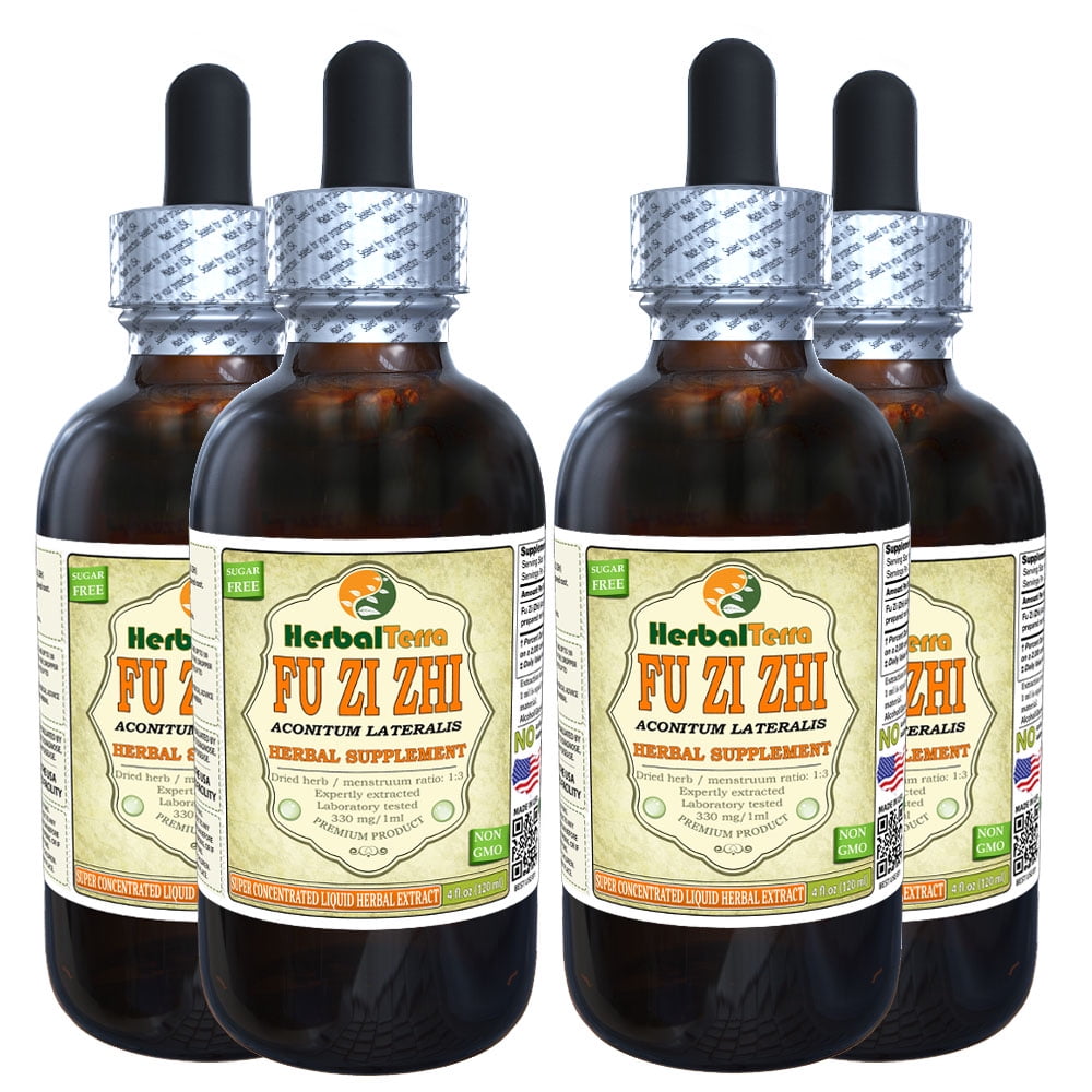 Fu Zi (Zhi), Aconite (Aconitum Lateralis) Tincture, Dried Prepared Root ...
