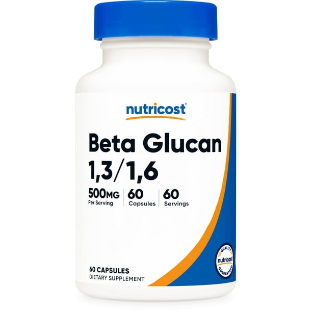 Nutricost Beta Glucan Capsules 500mg Per Serving (60 Vegetarian ...