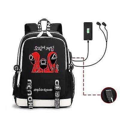 Squid Game Backpack Usb Student Backpack B | Walmart Canada