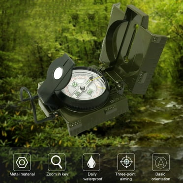 Brunton Military Style Green Metal Lensatic - Walmart.com