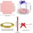 1 Set DIY Gift Box Making with Plastic PVC Box Gift Packaging Glitter ...