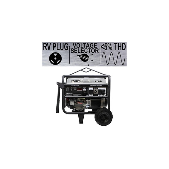 7000 Watt Honda Powered Portable Generator Gas Power Professional Use ...