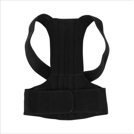 Lumbar upper lower back support strap belt adjustable posture corrector ...